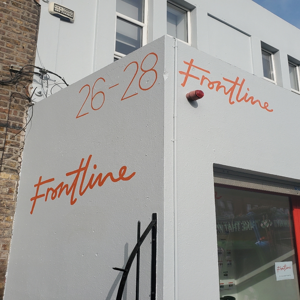 Frontline signage by Conor in Dublin